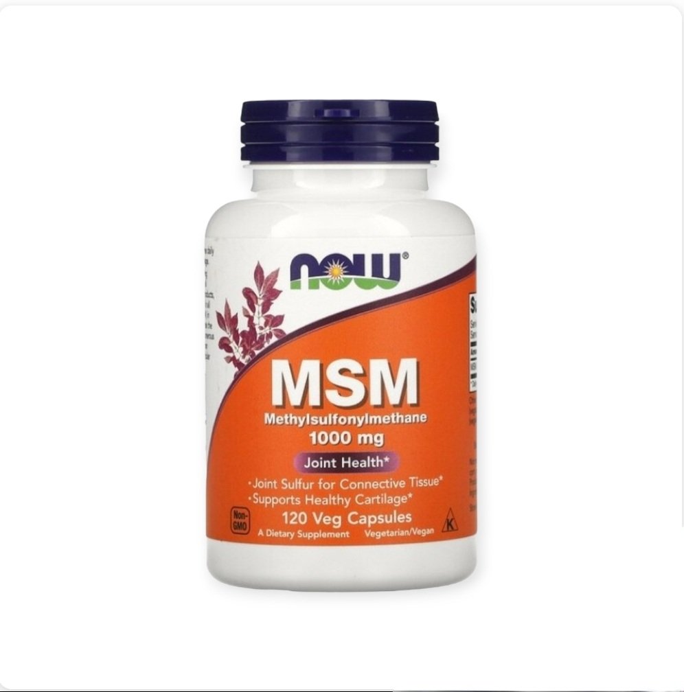 Now Msm 1000mg 240 Veg Capsules مكمل غذائي لصحة المفاصل